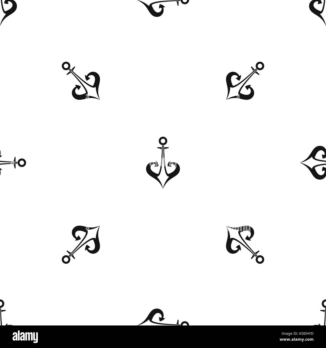 Anchor pattern seamless black Stock Vector Image & Art - Alamy