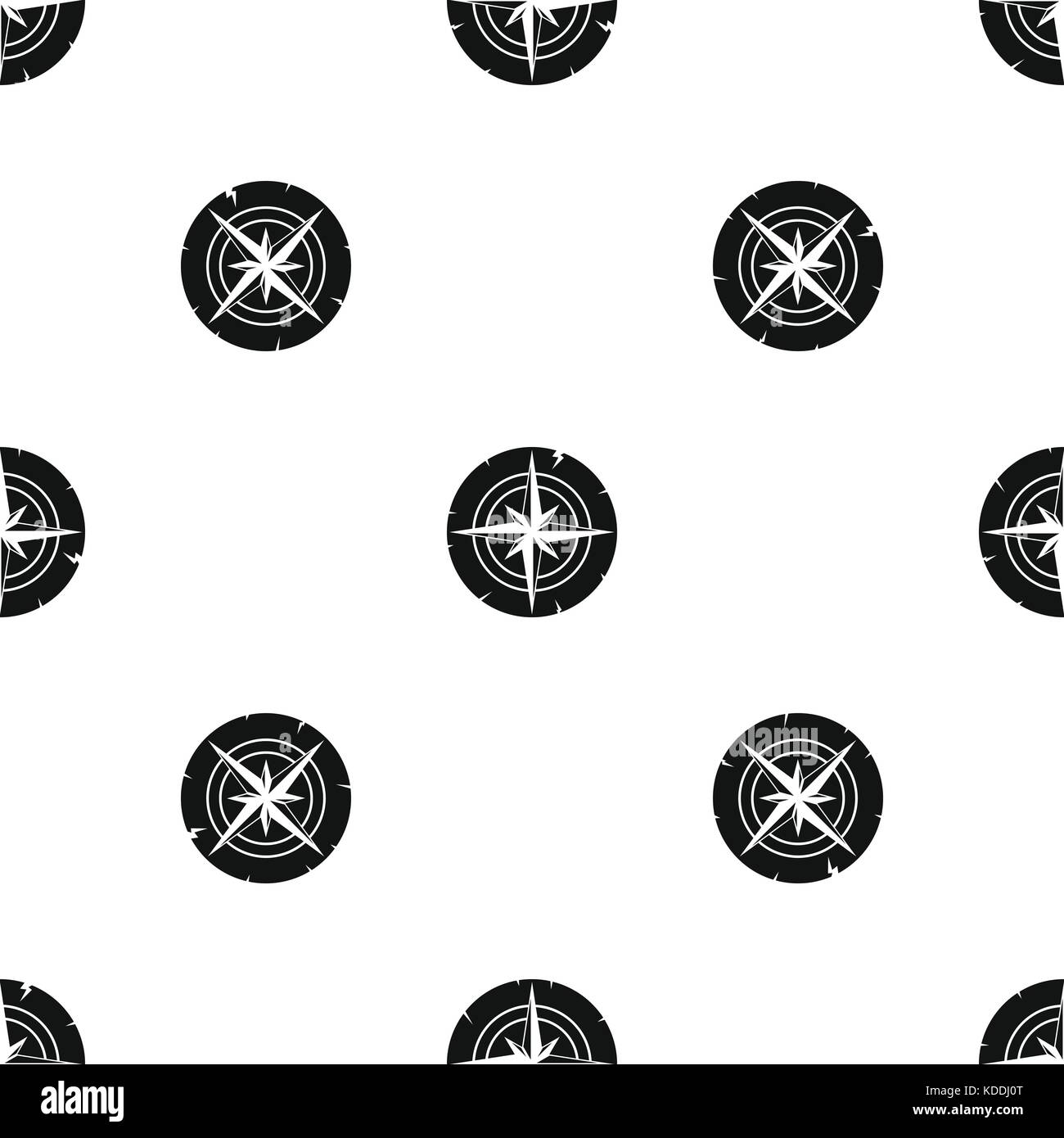 Ancient Compass Pattern Seamless Black Stock Vector Image And Art Alamy