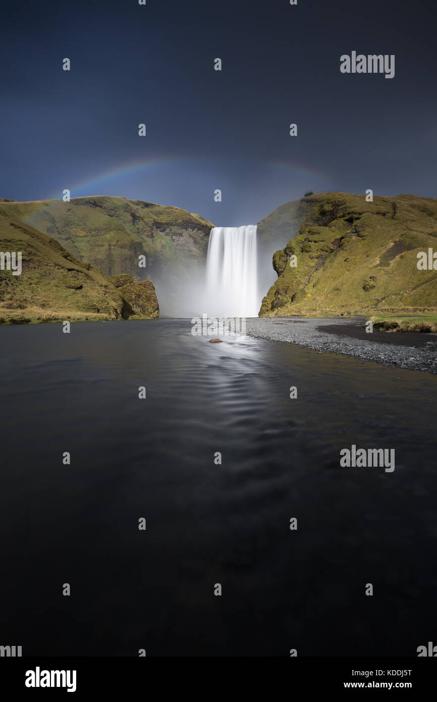 Skogafoss waterfall autumn hi-res stock photography and images - Alamy