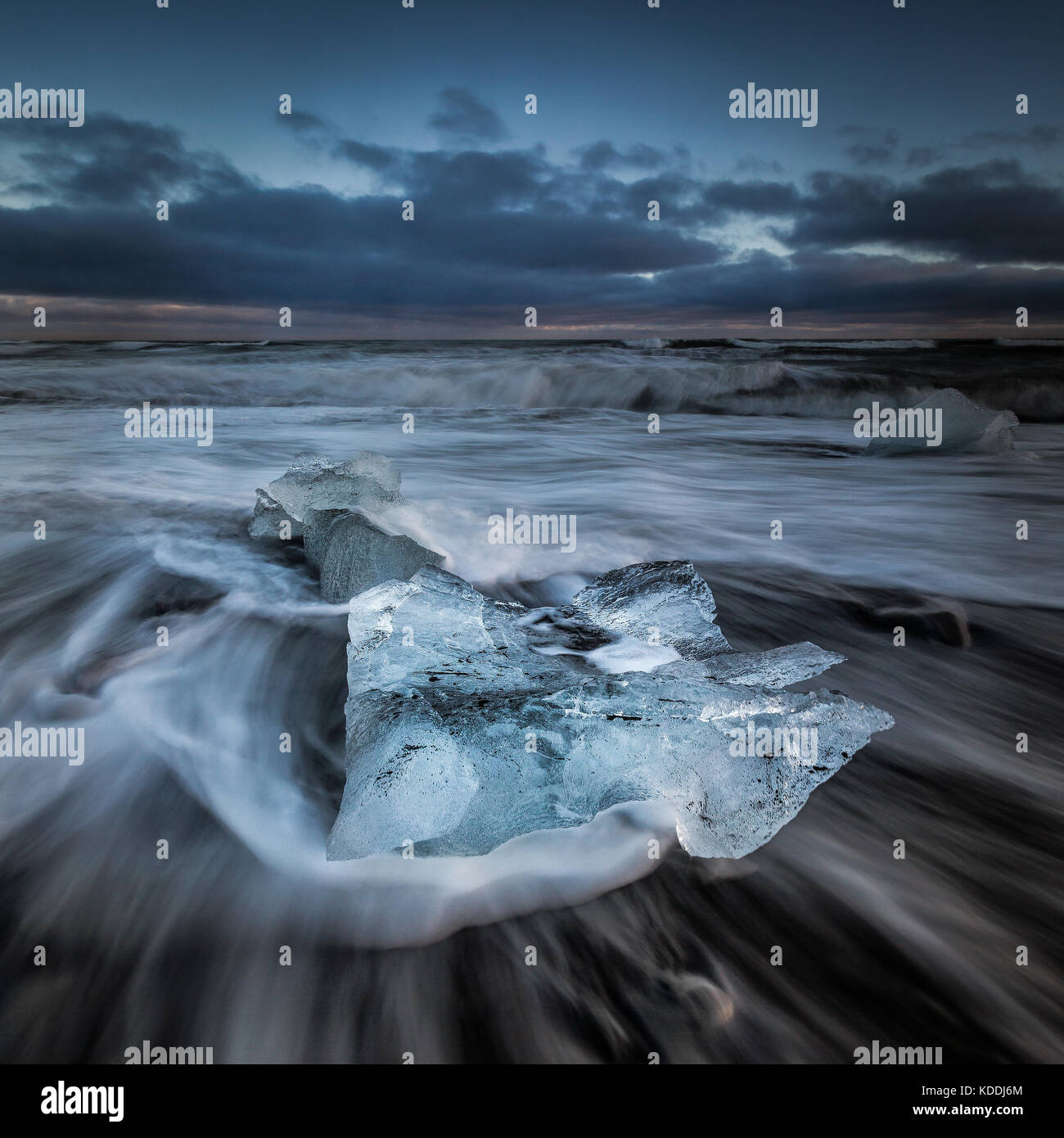Chunks of ice at diamond beach in iceland hi-res stock photography and ...