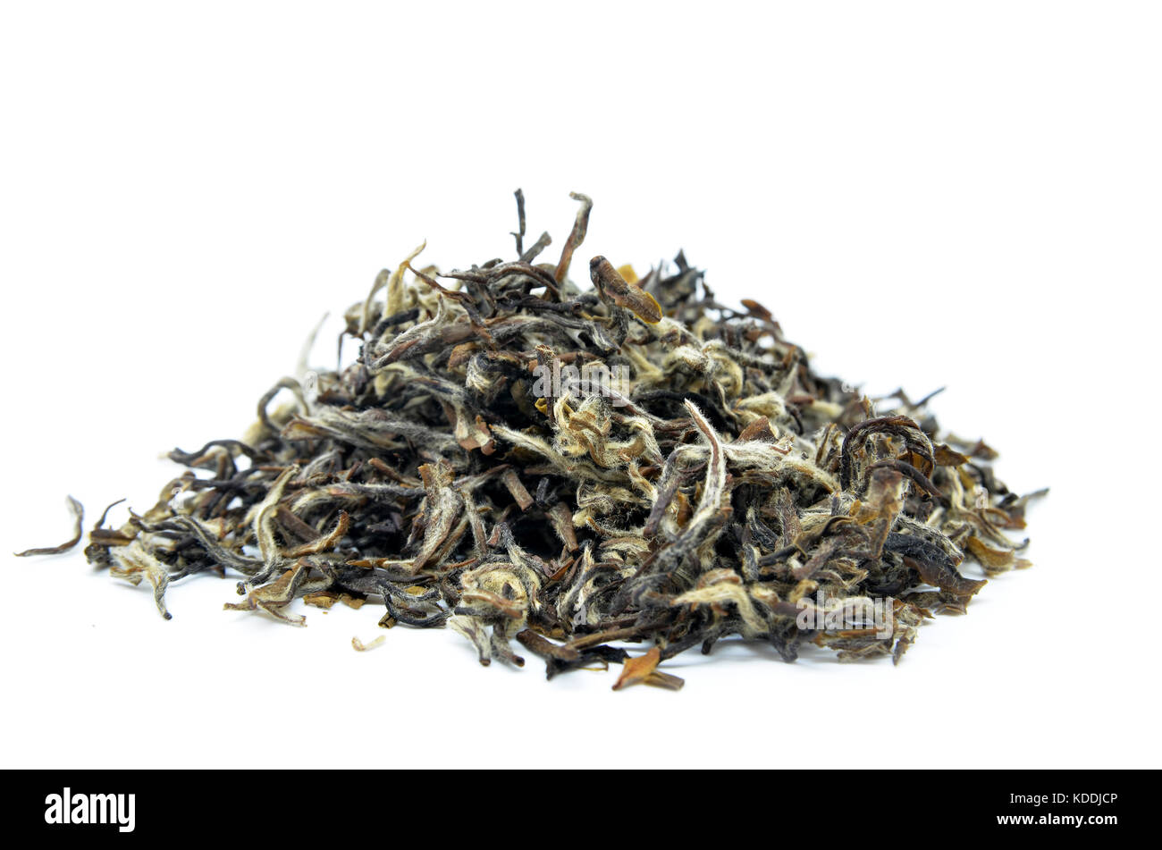 Knot of green tea isolated on the white background Stock Photo - Alamy