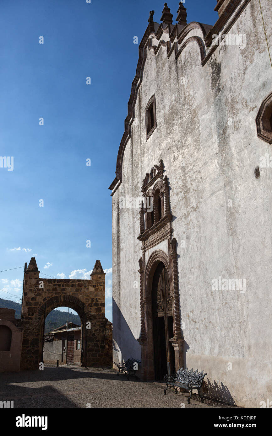 the San Francisco monastery in Tzintzuntzan Mexico Stock Photo - Alamy