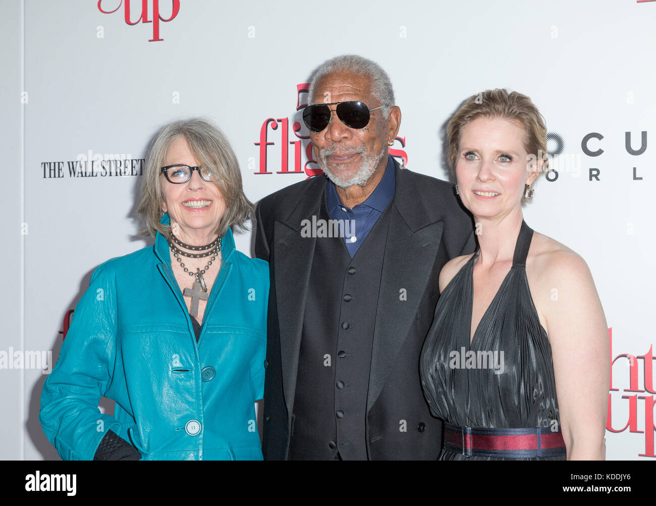 New York Ny April 30 2015 Diane Keaton Morgan Freeman Cynthia