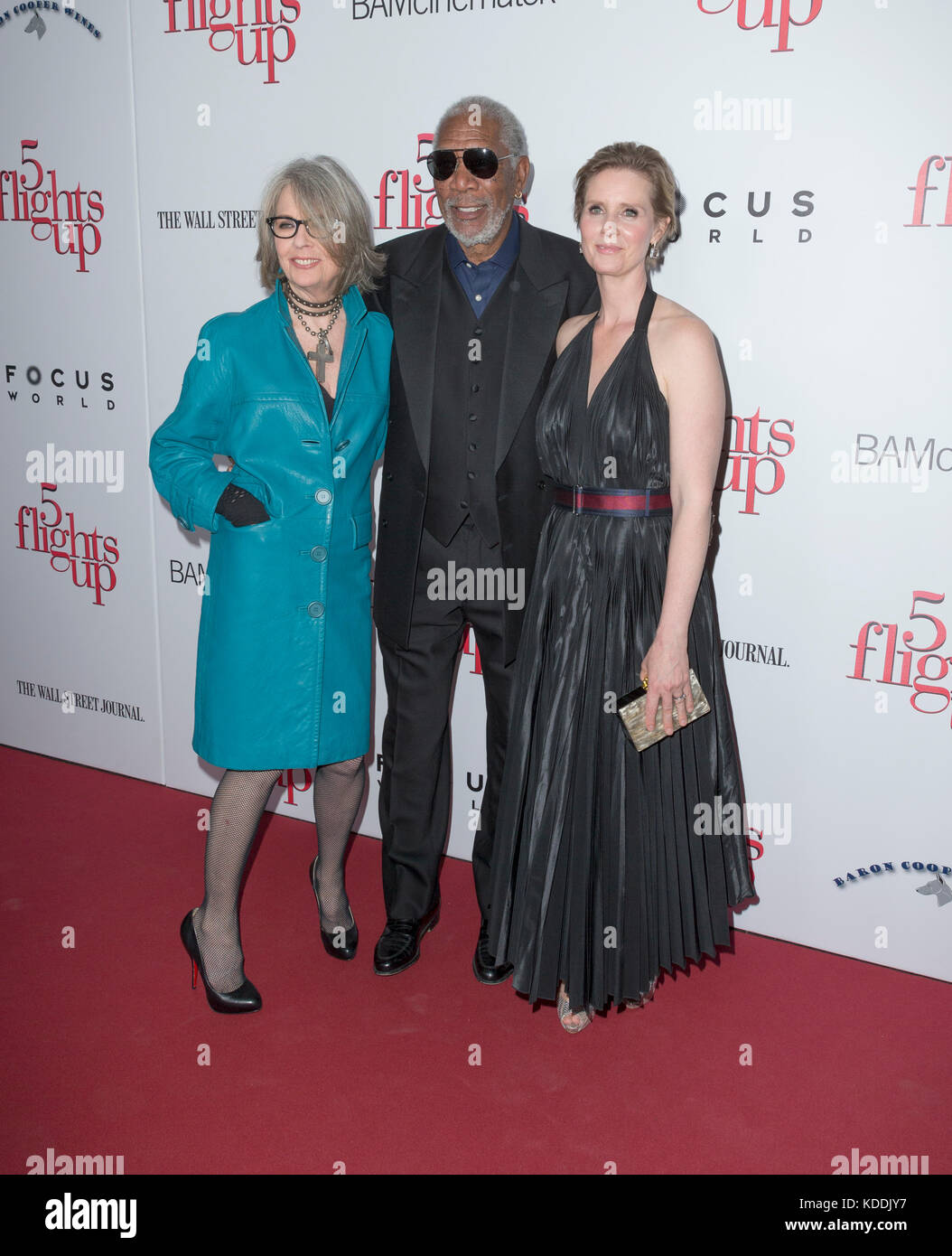 New York Ny April 30 2015 Diane Keaton Morgan Freeman Cynthia