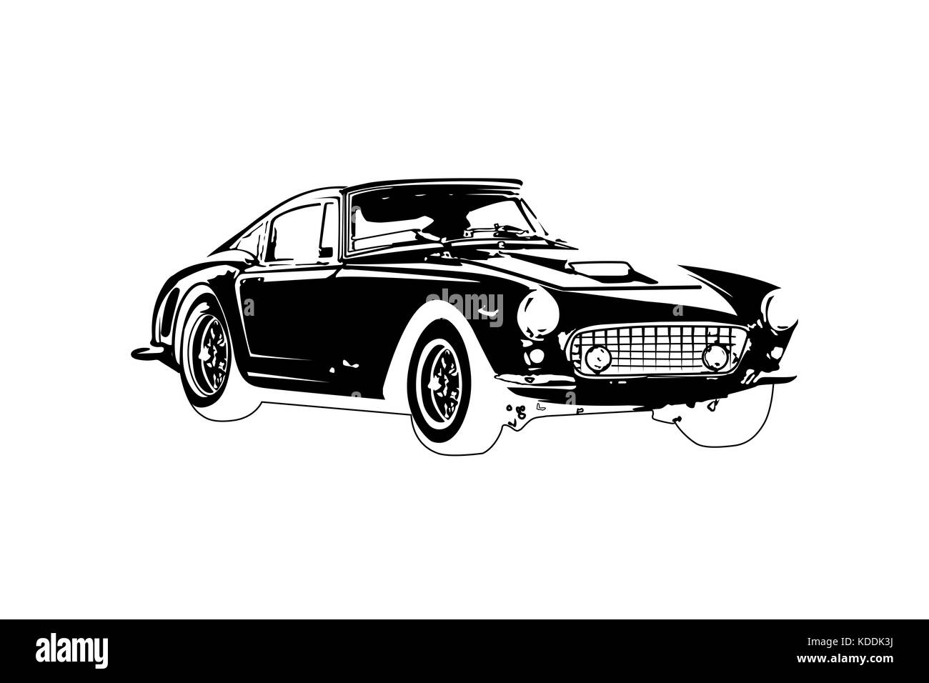 Vintage cars garage Cut Out Stock Images & Pictures - Alamy