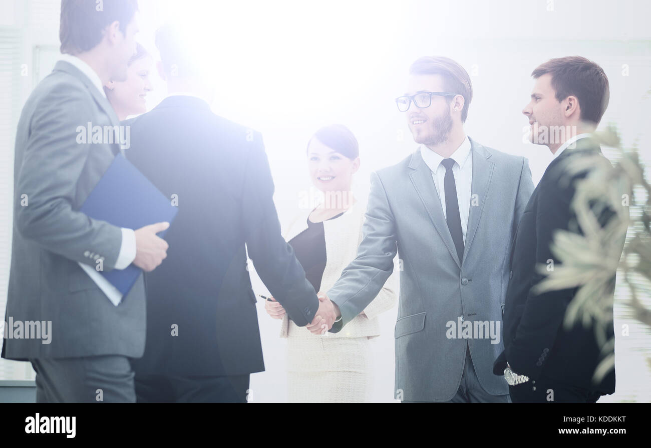 Business People Meeting Discussion Corporate Handshake Concept Stock ...