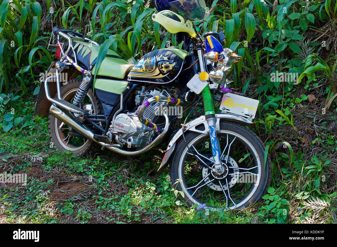 Shiny motorcycle, Tanzania Stock Photo - Alamy