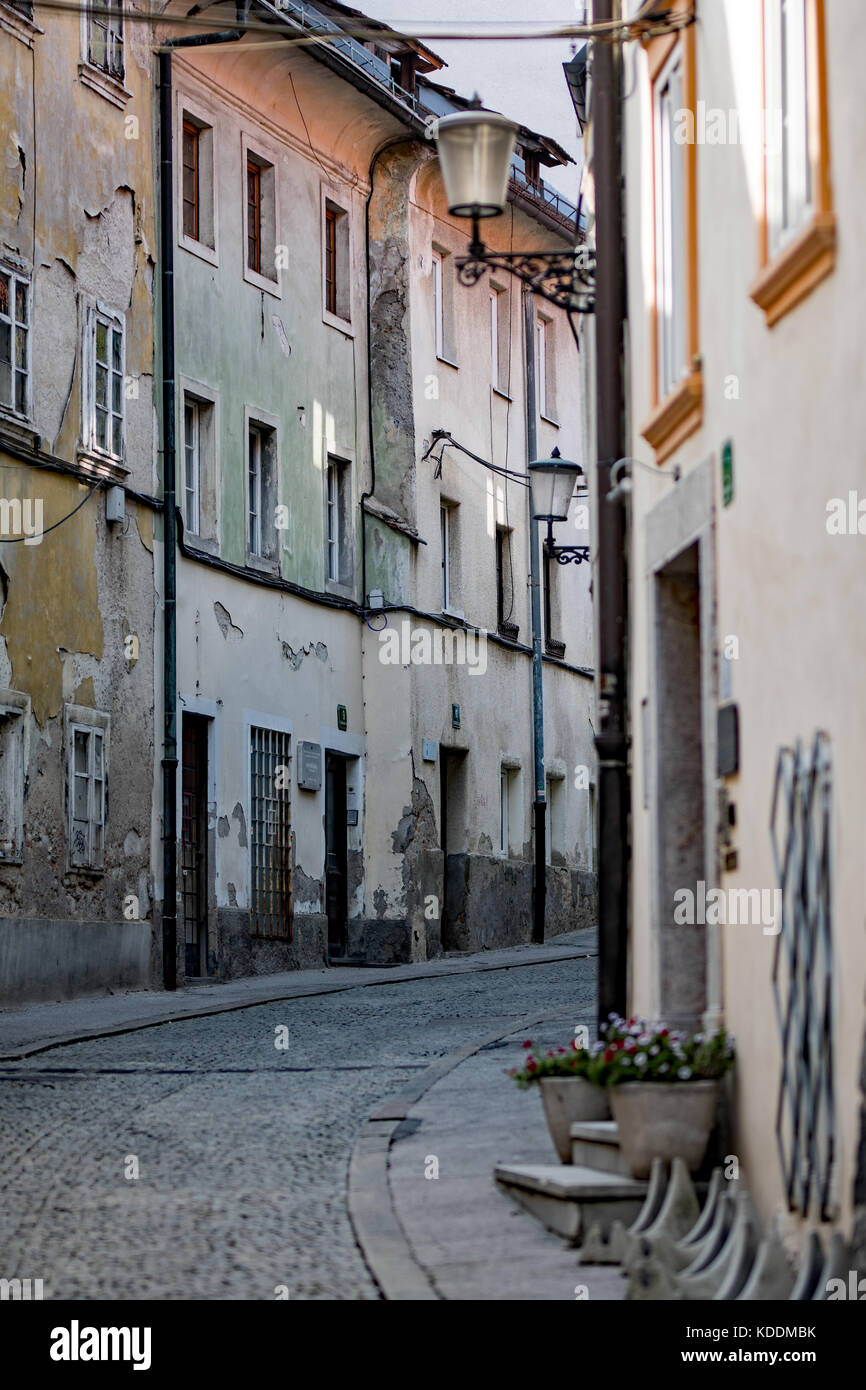 Empty street in the morning Stock Photo - Alamy