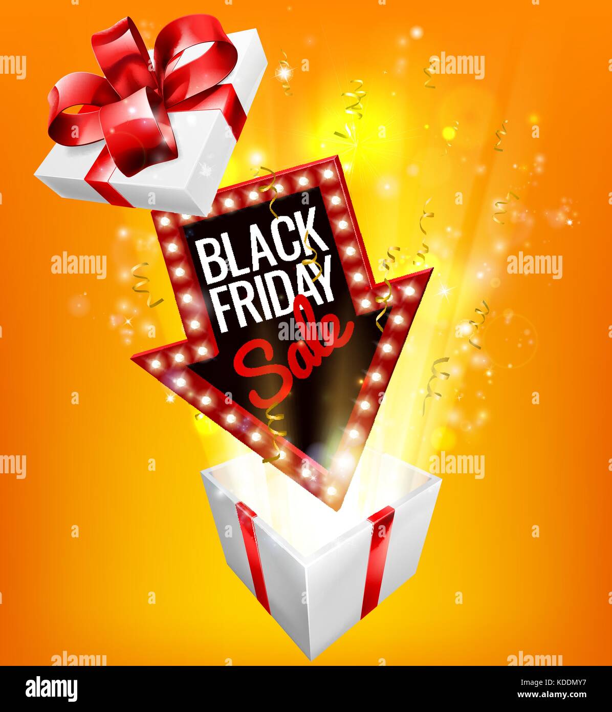 Black friday sale glowing Stock Vector Images - Alamy