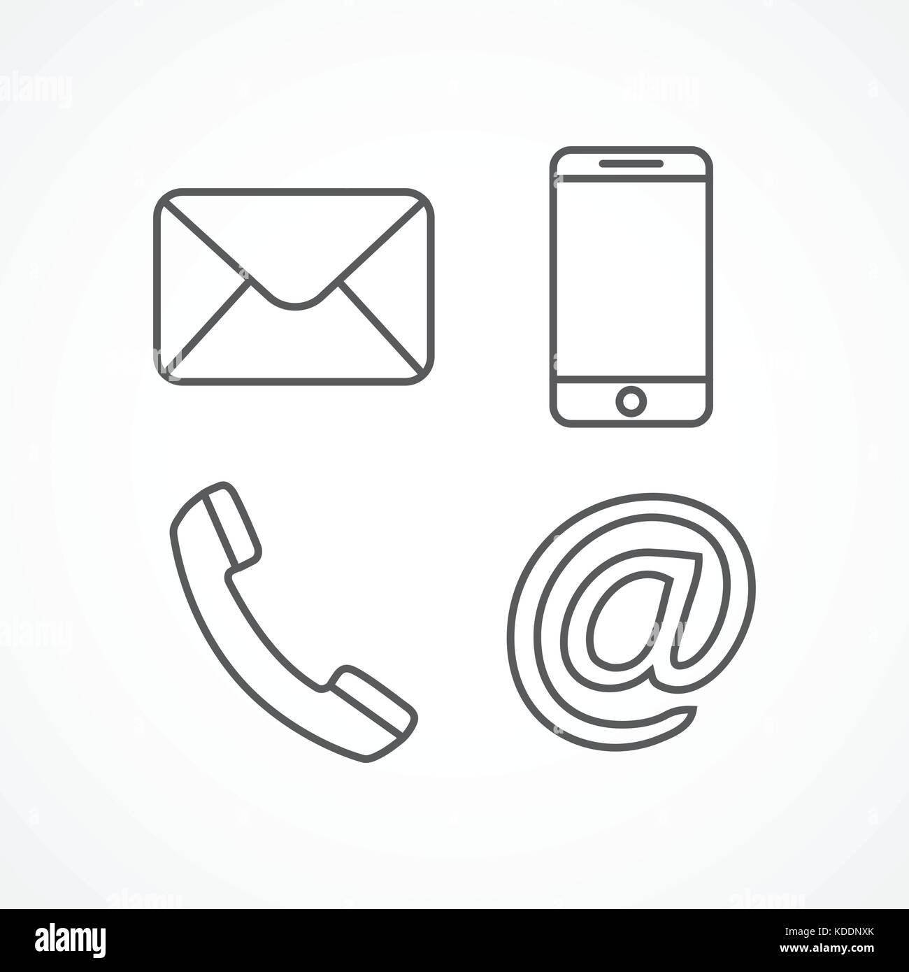 Contact send email button Stock Vector Images - Alamy