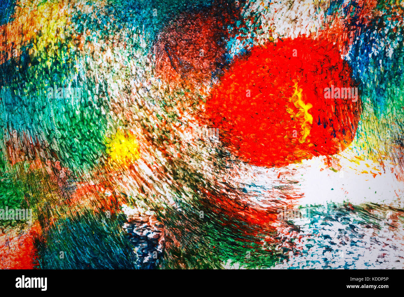 Macro shot of abstract acrylic art background. Multicolor light and ...