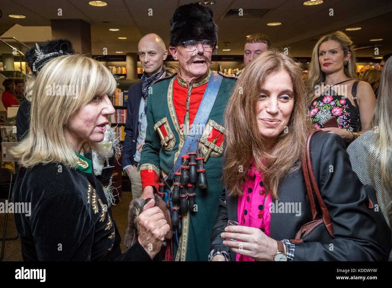 London, UK. 12th Oct, 2017. Princess Olga Romanoff (in blue ...