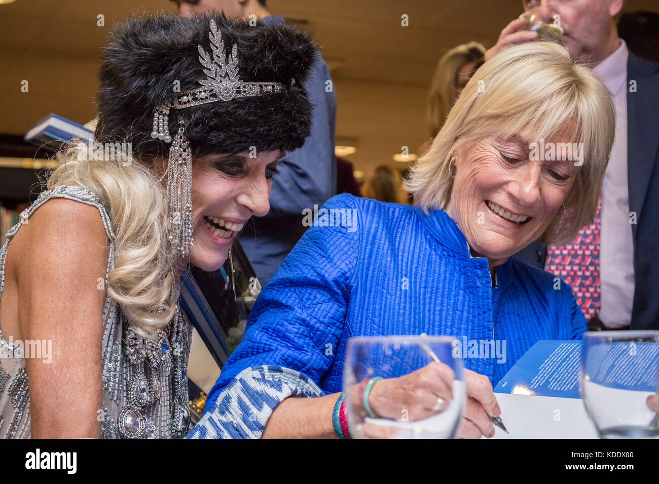 London, UK. 12th Oct, 2017. Princess Olga Romanoff (in blue ...