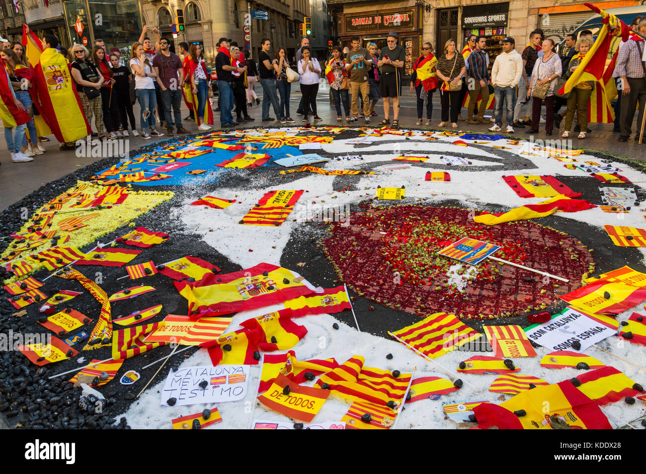 Barcelona, Spain 12 October 2017: Spanish anniversary of discovery of ...