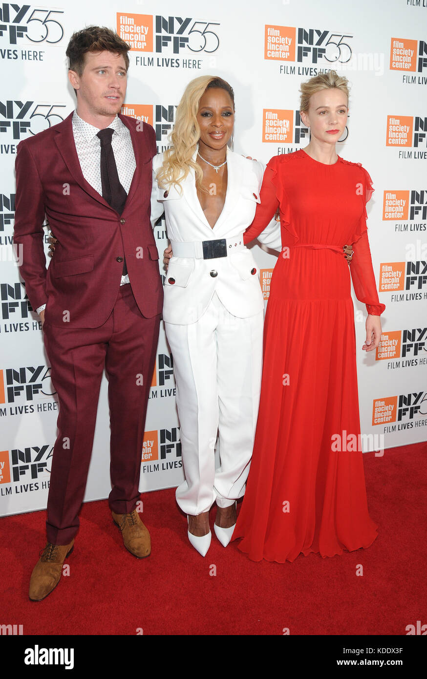 New York, NY, USA. 12th Oct, 2017. Garrett Hedlund, MAry J. Blige and ...
