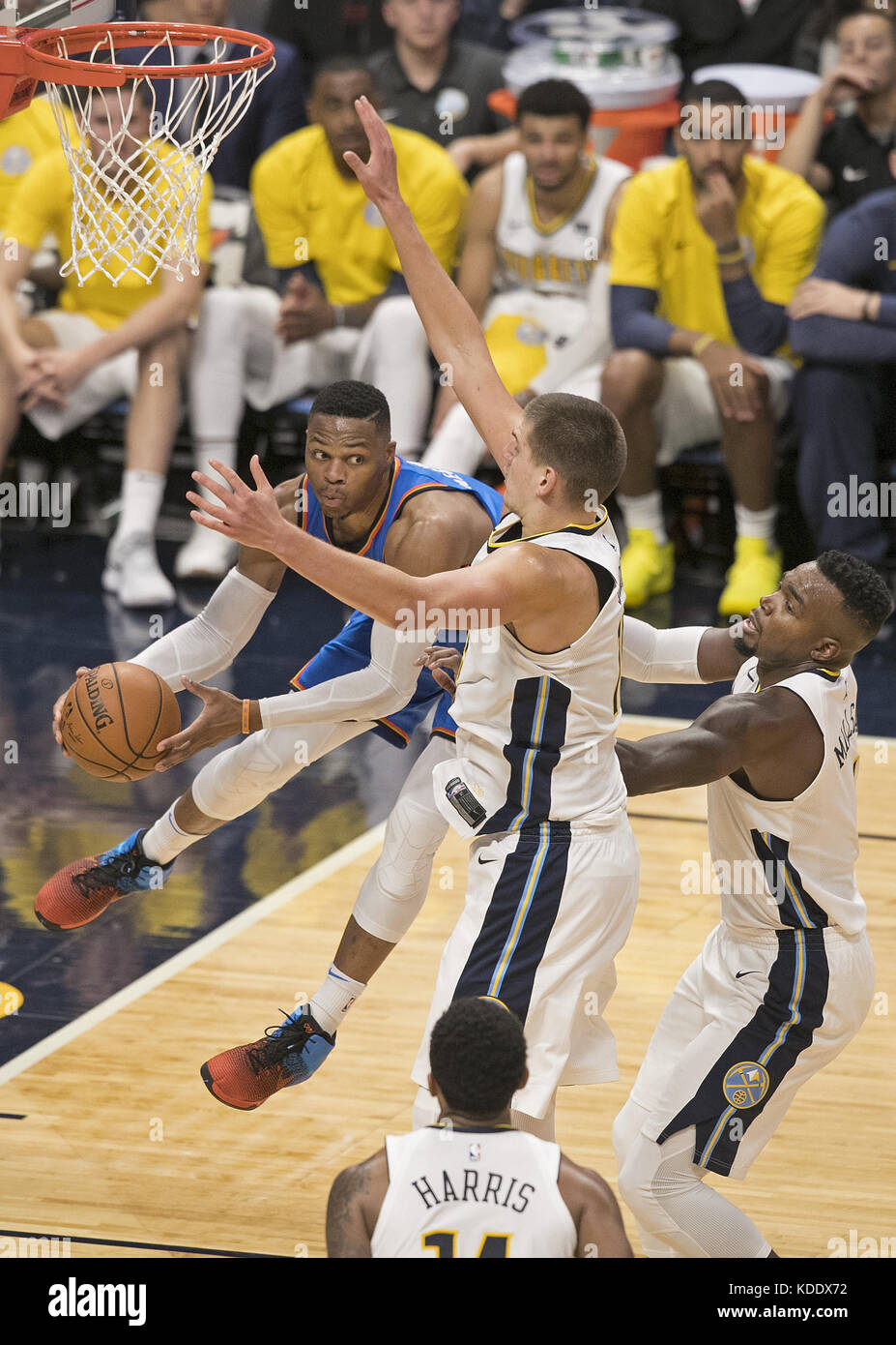 Russell westbrook denver nuggets hi-res stock photography and images ...