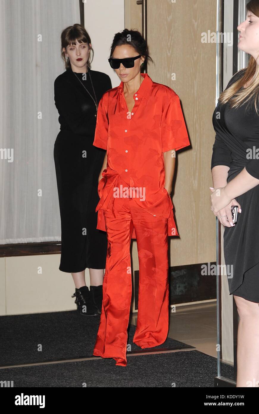 New York, NY, USA. 12th Oct, 2017. Victoria Beckham out and about for ...