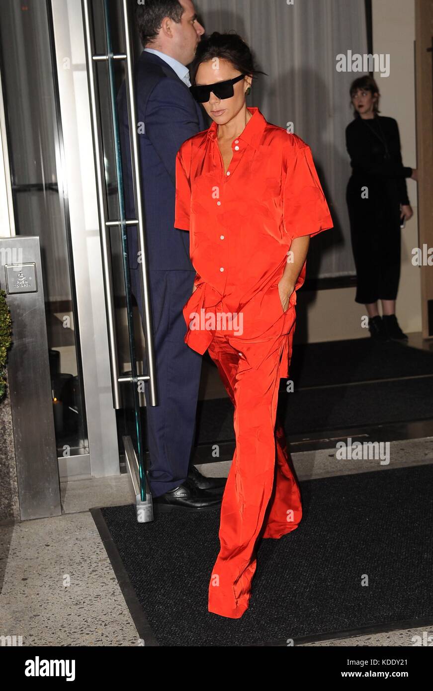 New York, NY, USA. 12th Oct, 2017. Victoria Beckham out and about for ...