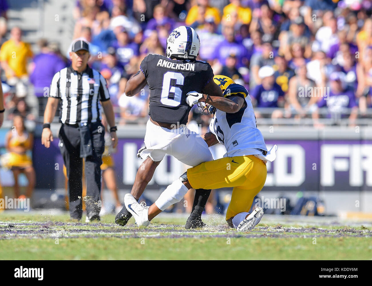 October 07, 2017: .TCU Horned Frogs running back Darius Anderson (6 ...