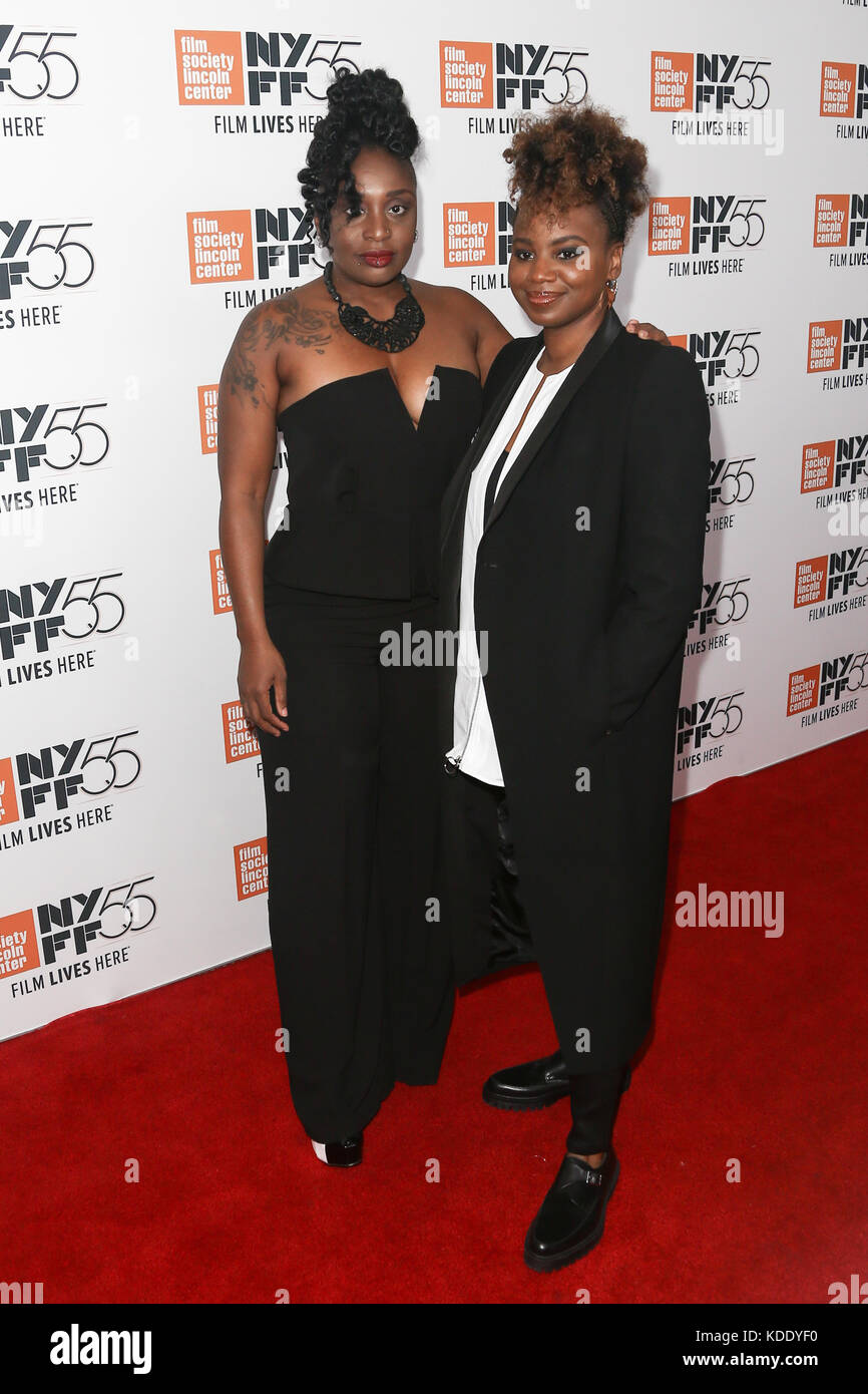 Composer Tamar-Kali (L) and director Dee Rees attend the "Mudbound ...