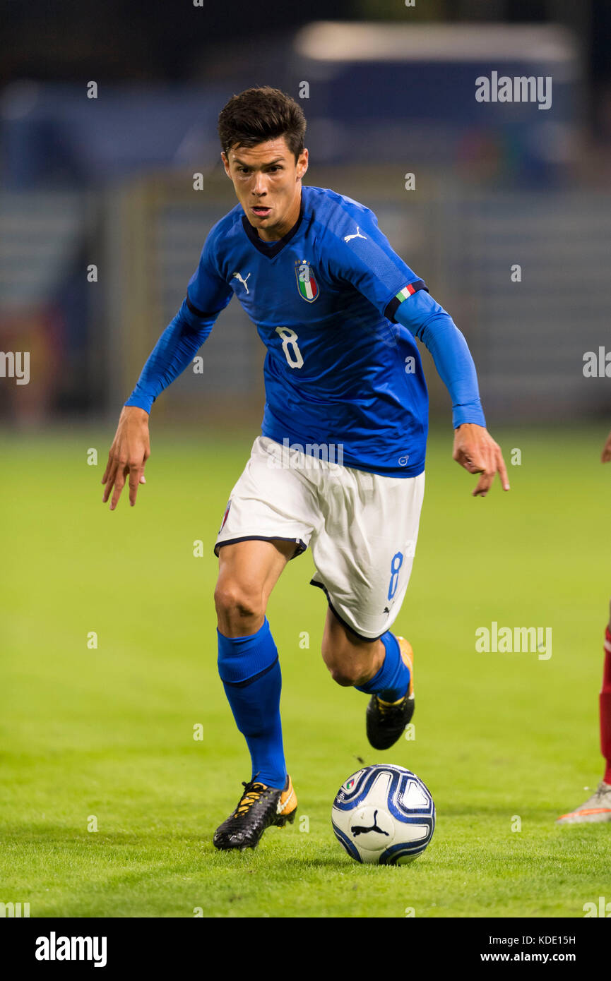 Ferrara, Italy. 10th Oct, 2017. Matteo Pessina (ITA) Football/Soccer ...