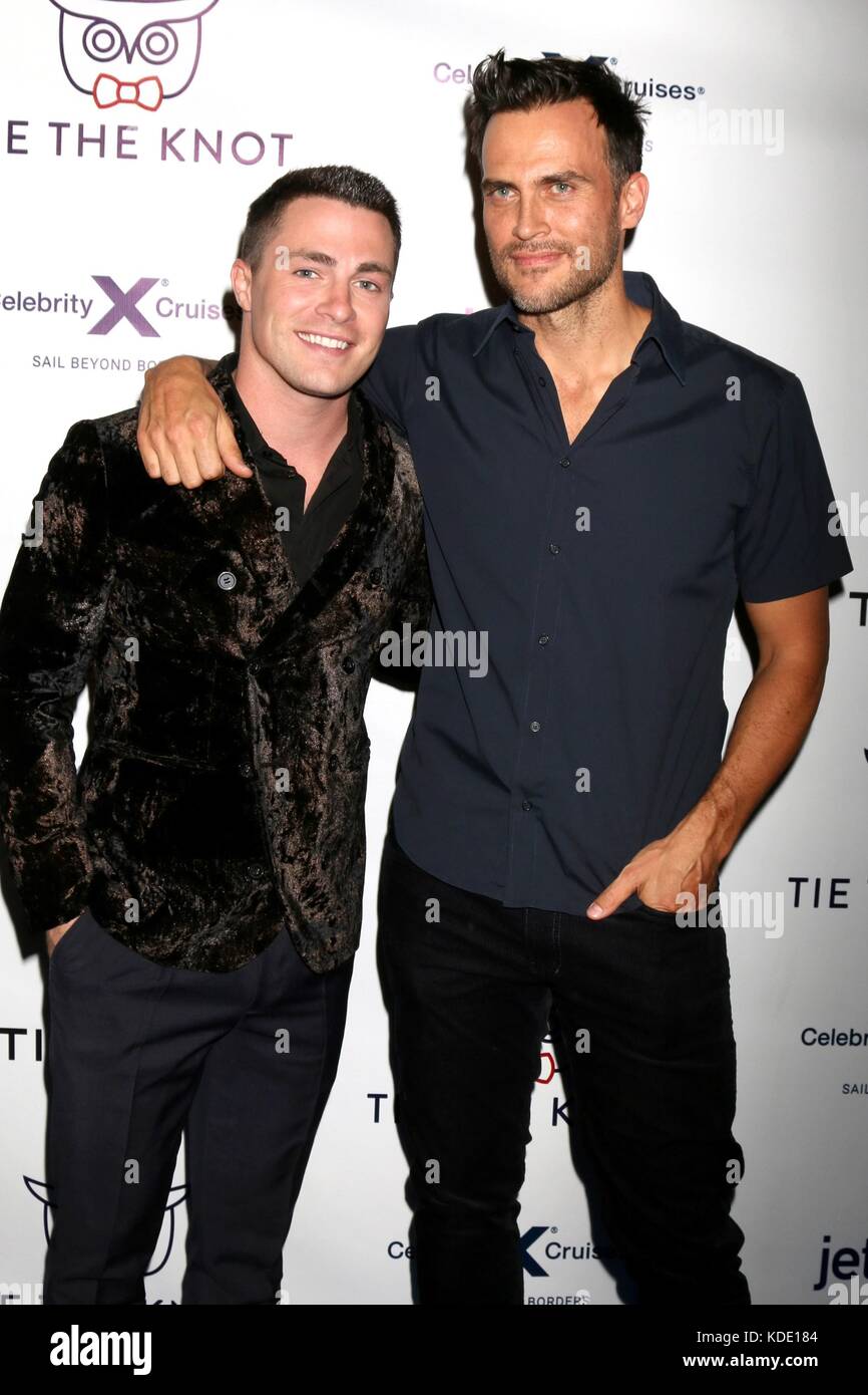 Los Angeles, CA, USA. 12th Oct, 2017. Colton Haynes, Cheyenne Jackson ...