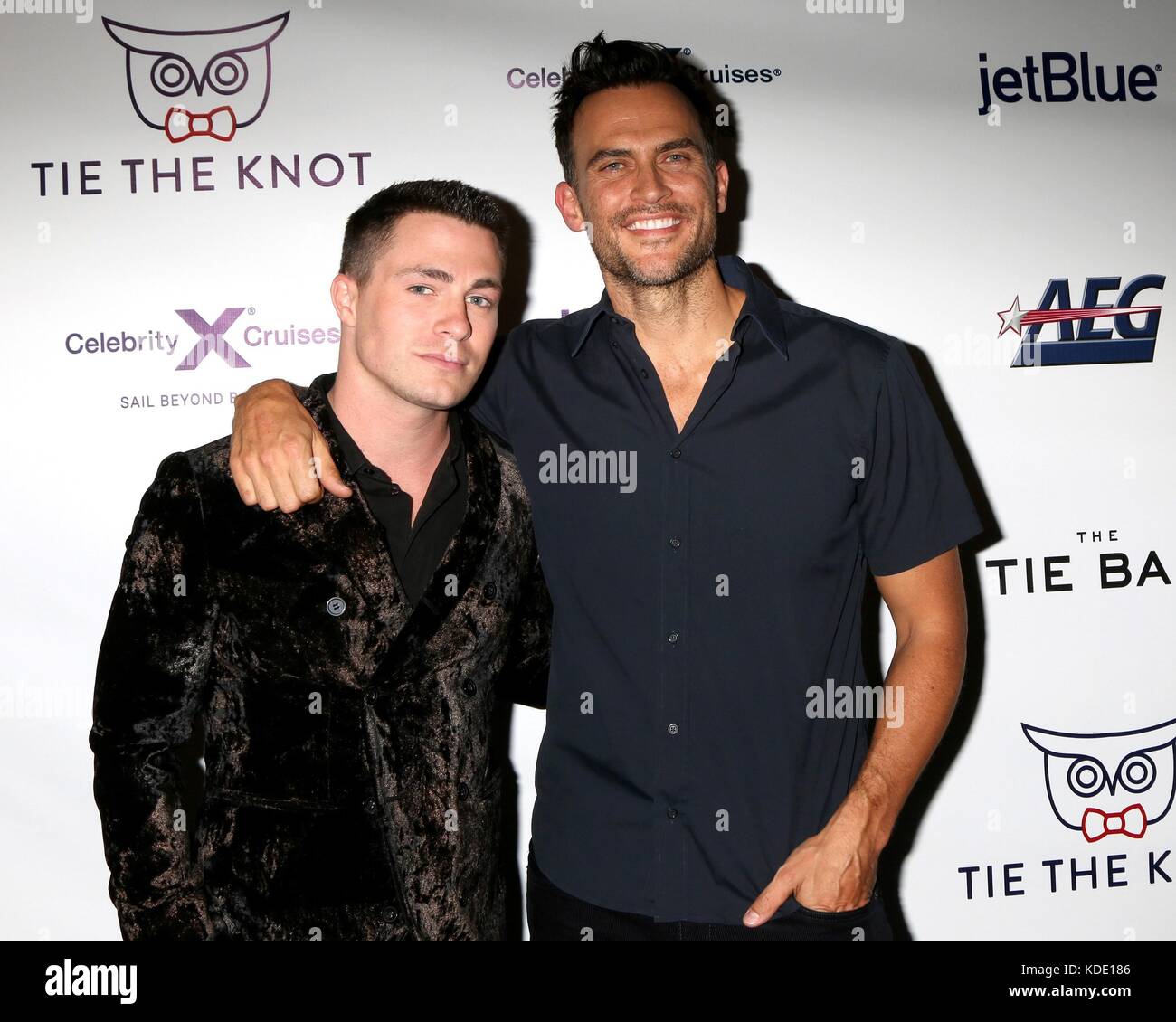 Los Angeles, CA, USA. 12th Oct, 2017. Colton Haynes, Cheyenne Jackson ...
