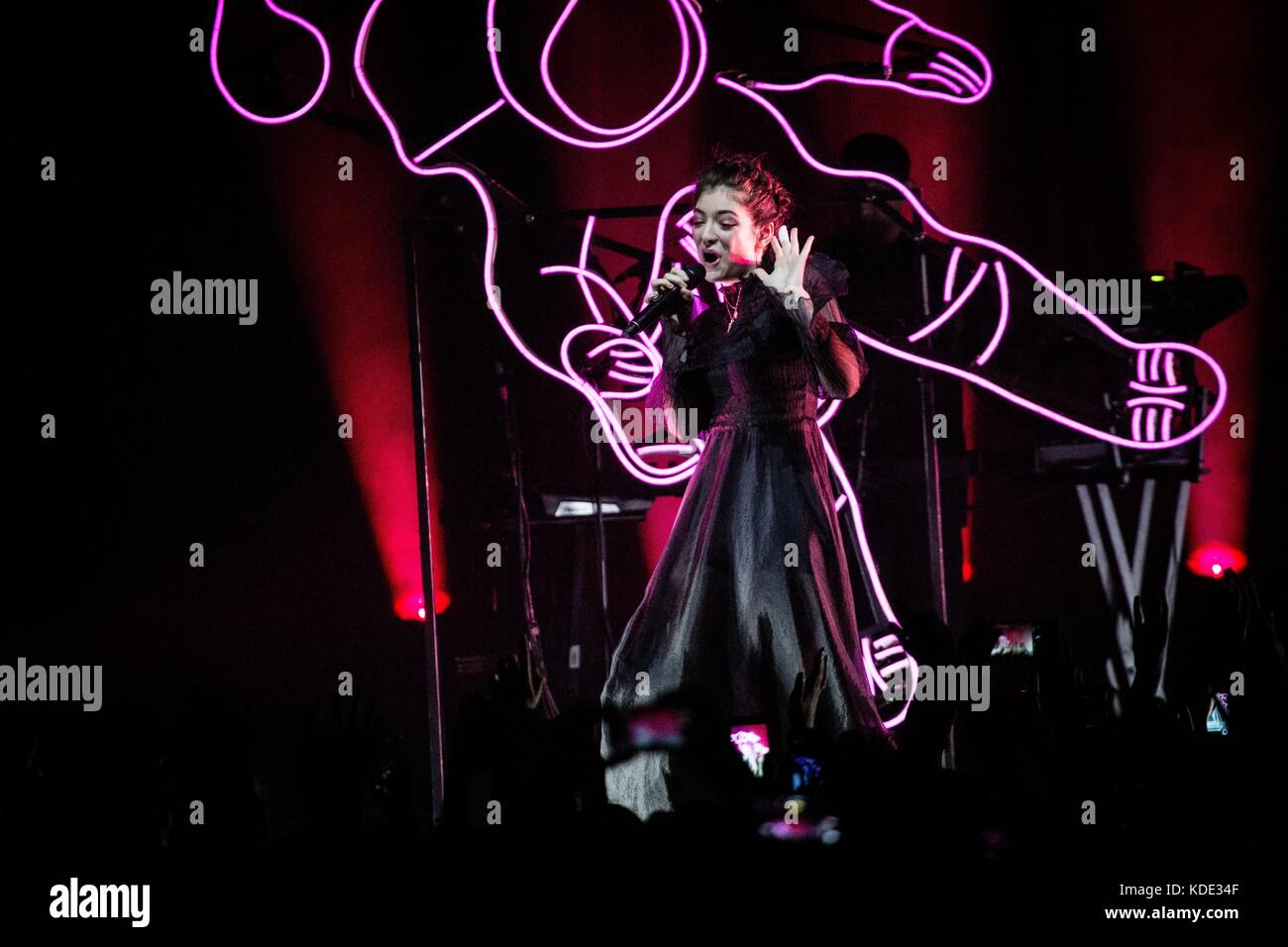 Milan, Italy 12th october 2017 Lorde performs live at Fabrique ...