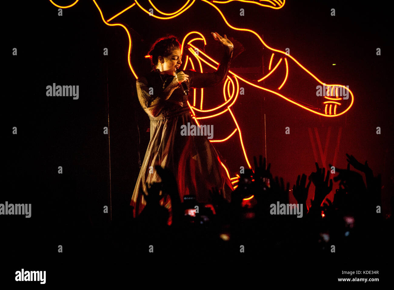 Milan, Italy 12th october 2017 Lorde performs live at Fabrique ...