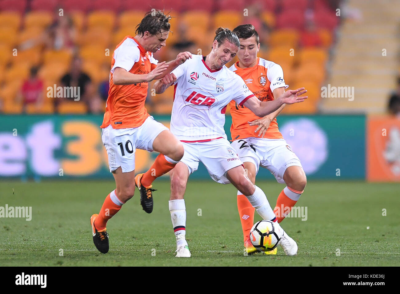 Brisbane, QUEENSLAND, AUSTRALIA. 13th Oct, 2017. Brett Holman (#10 ...