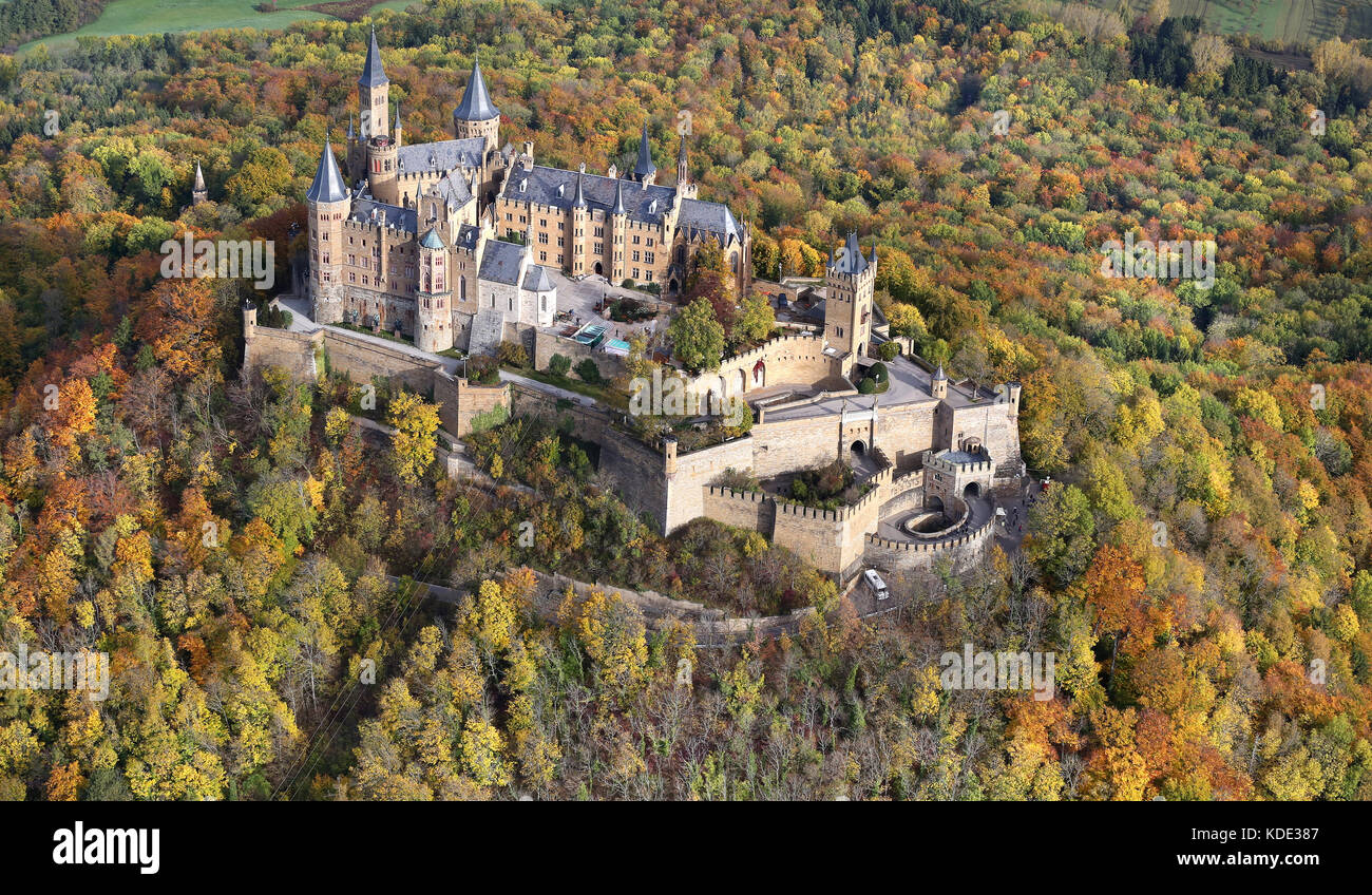 Bisingen, Germany. 13th Oct, 2017. The Hohenzollern Castle is ...