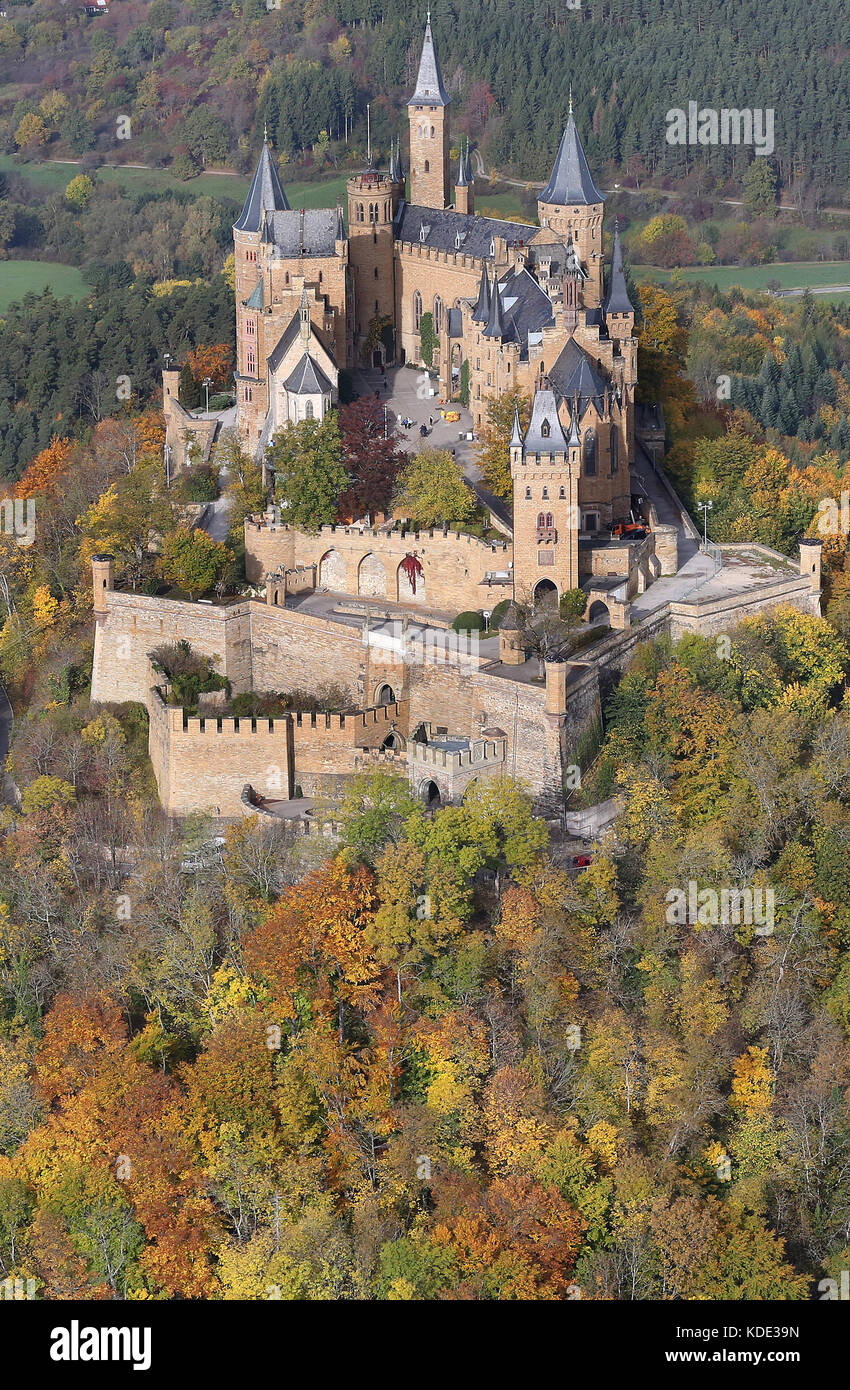 Bisingen, Germany. 13th Oct, 2017. The Hohenzollern Castle is ...