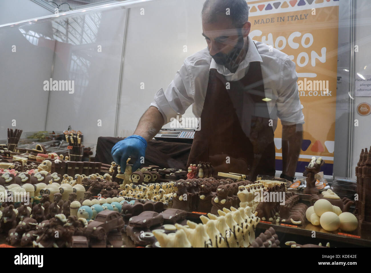 London, UK. 13th Oct, 2017. The Chocolate Show opens at London Olympia ...
