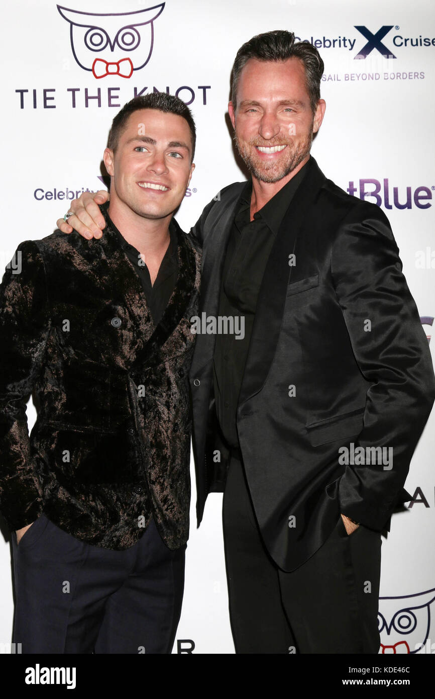 Los Angeles, Ca, USA. 12th Oct, 2017. Colton Haynes, Cheyenne Jackson ...