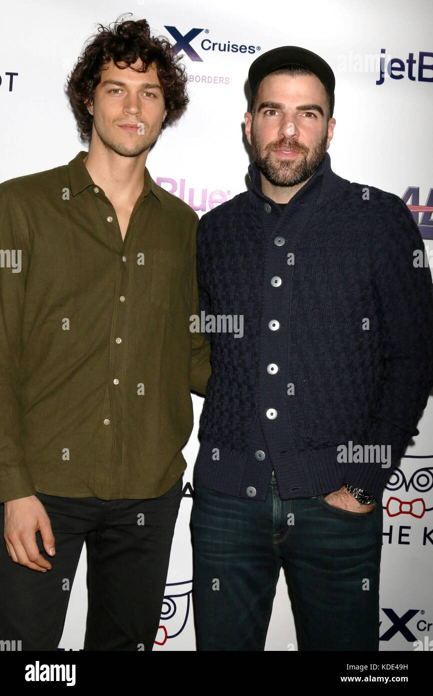 Los Angeles, Ca, USA. 12th Oct, 2017. Miles McMillan, Zachary Quinto at ...