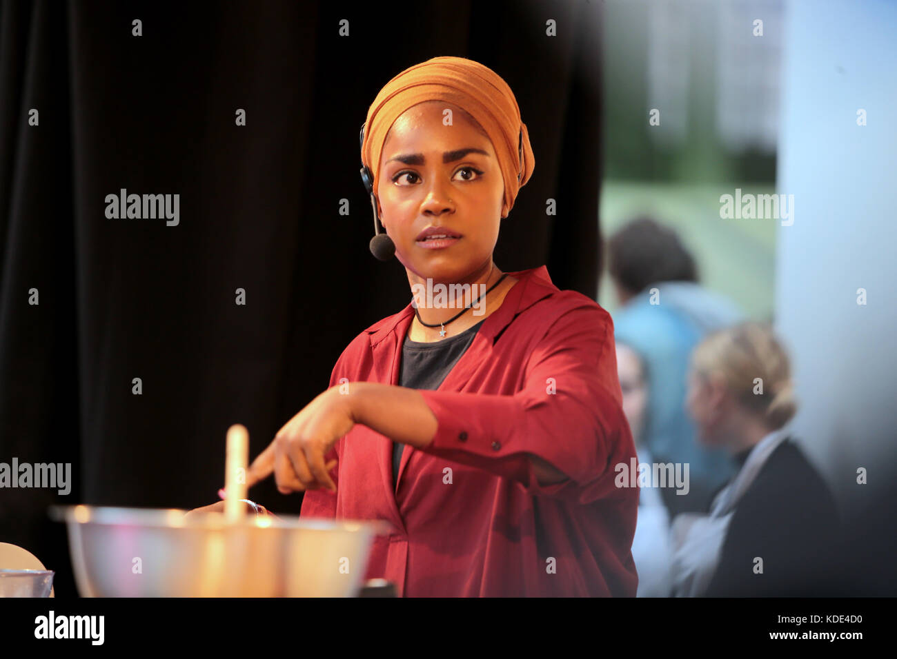 London, UK. 13th October, 2017. Nadiya Jamir Hussain British baker ...