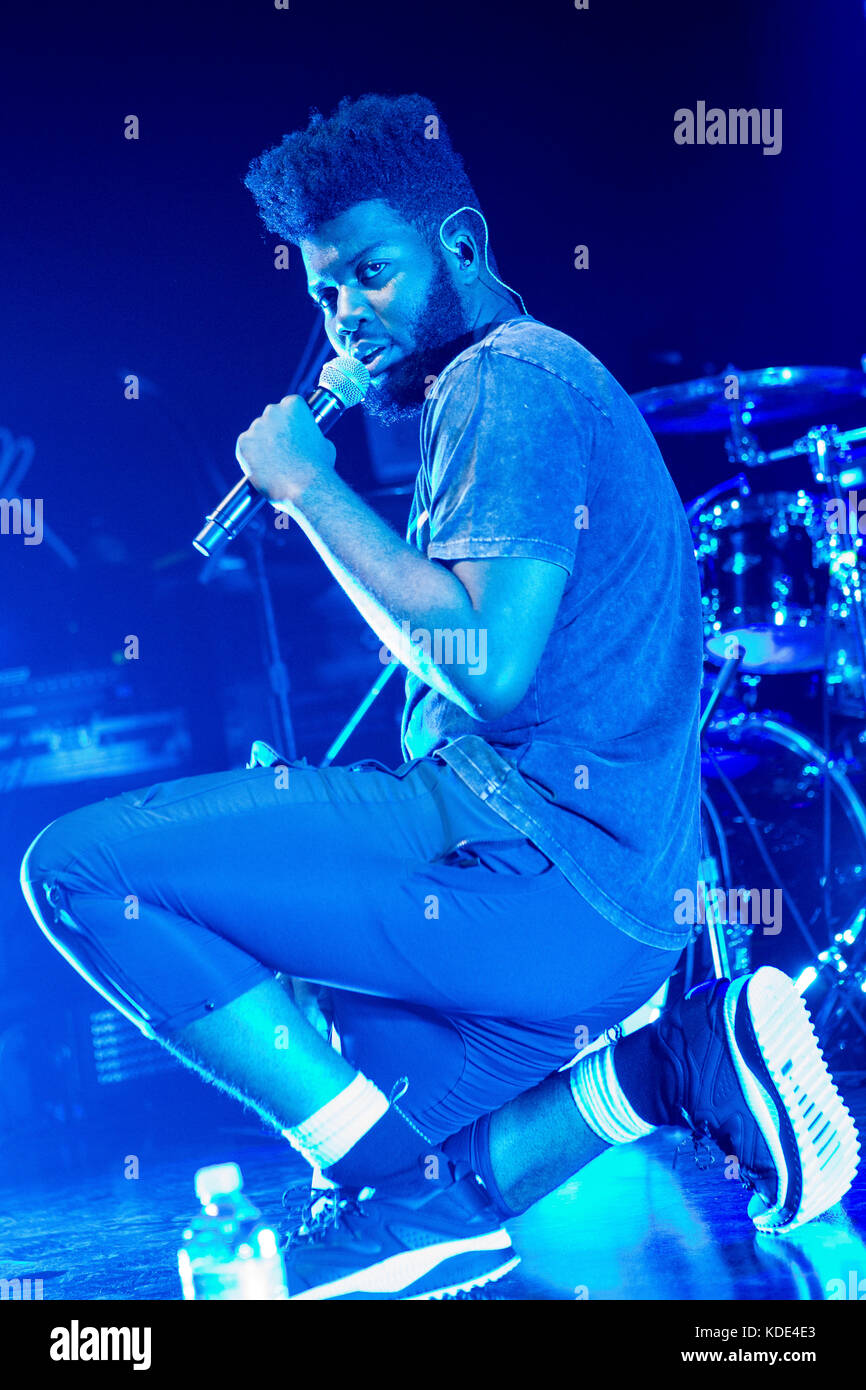 Milan Italy. 12th October 2017. The American singer-songwriter Khalid ...