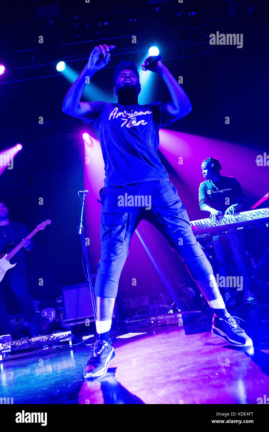 Milan Italy. 12th October 2017. The American singer-songwriter Khalid ...