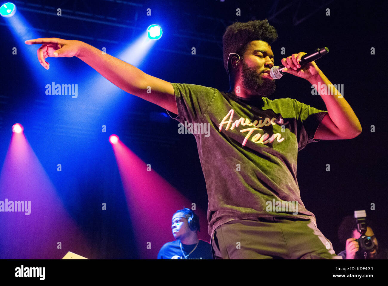 Milan Italy. 12th October 2017. The American singer-songwriter Khalid ...