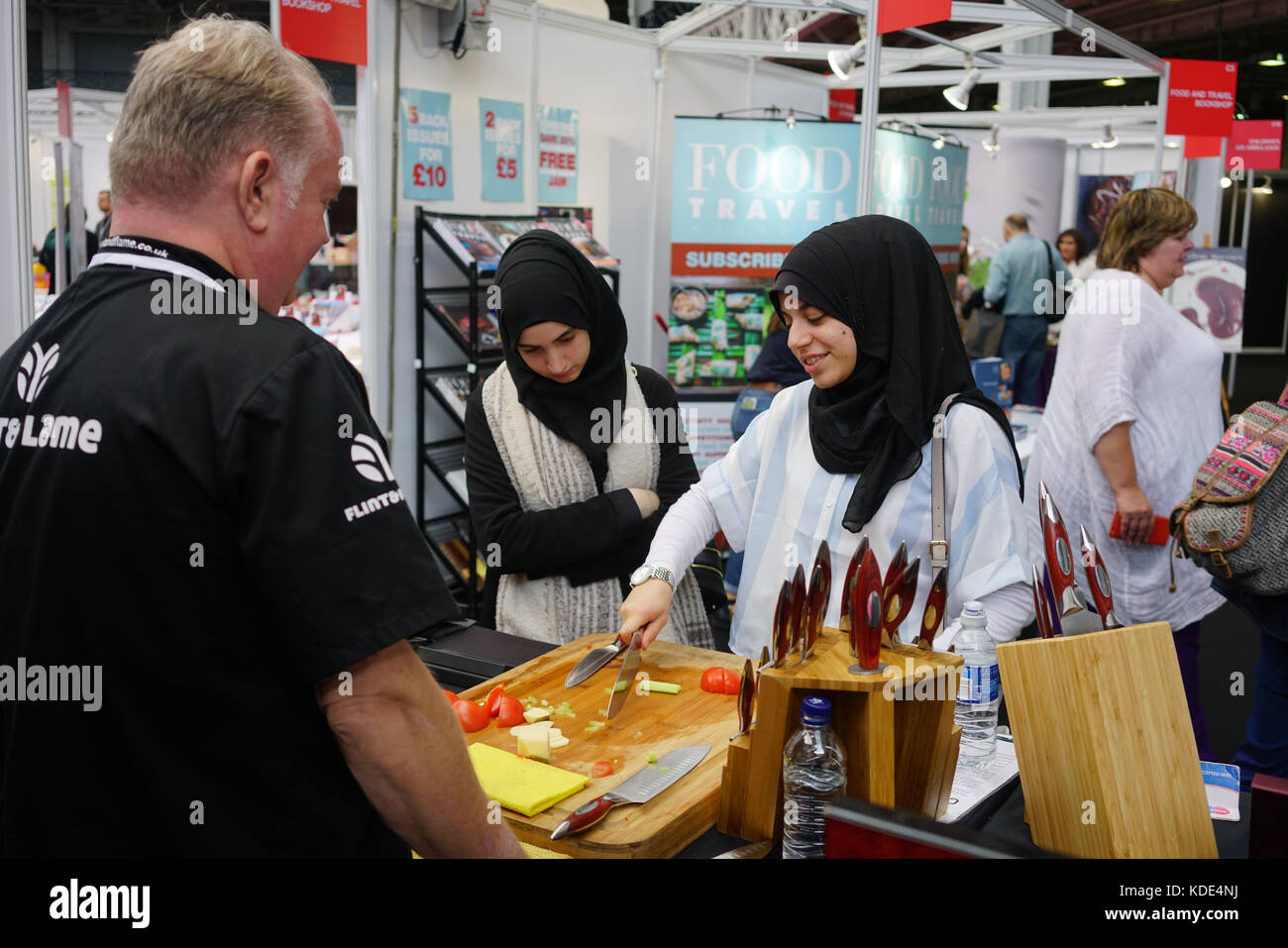 London, UK. 13th Oct, 2017. Hundreds of stalls at The Chocolate Show ...