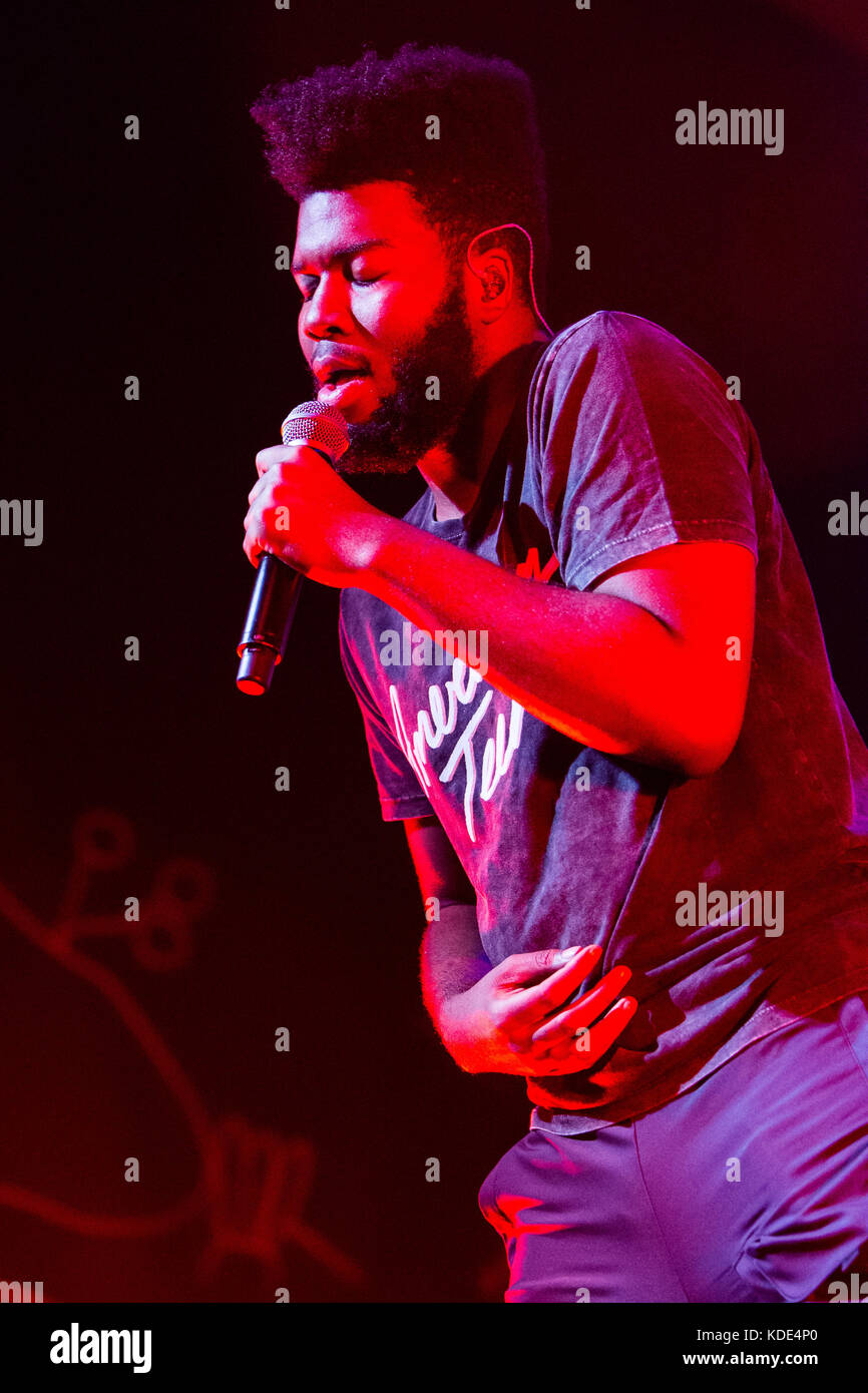 Milan Italy. 12th October 2017. The American singer-songwriter Khalid ...