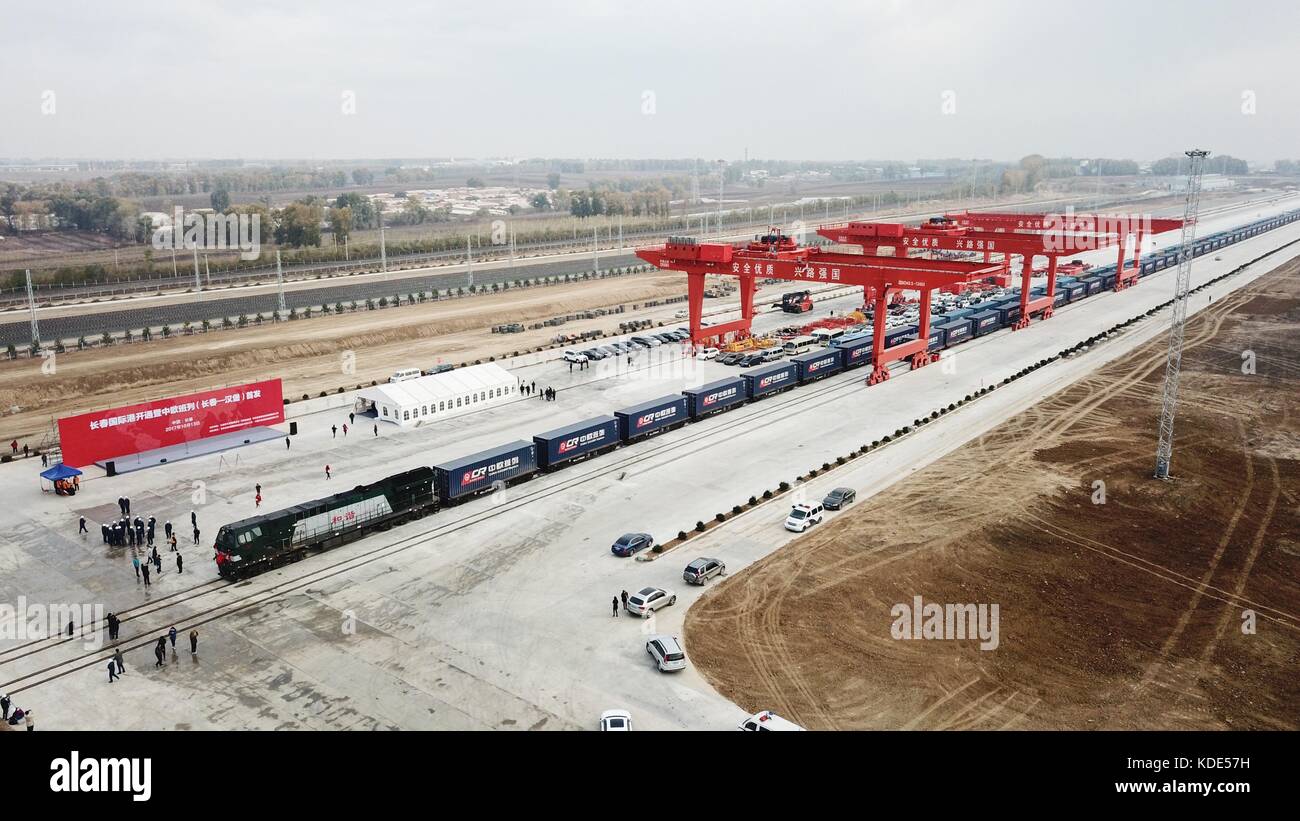 Changchun. 13th Oct, 2017. Photo taken on Oct. 13, 2017 shows the first ...