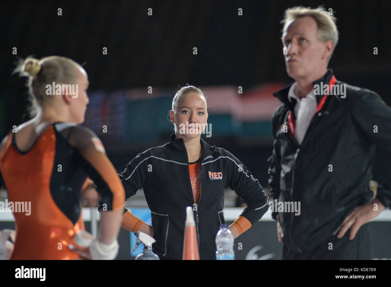 October 1, 2017 - Montreal, Quebec, Canada - LIEKE WEVERS is flanked by ...
