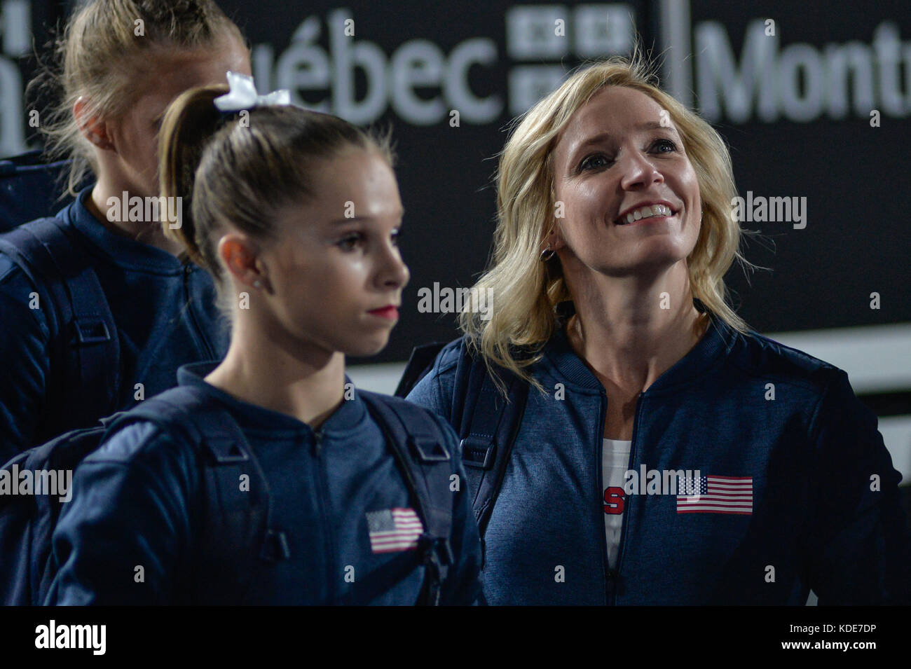 Montreal, Quebec, Canada. 1st Oct, 2017. RAGAN SMITH and her coach KIM ...