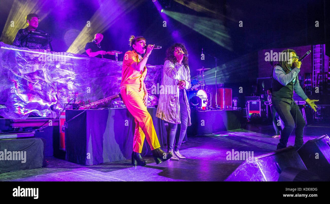 Detroit, MI, USA. 4th Oct, 2017. ERIC HILTON, LOULOU GHELICHKHANI, MR ...