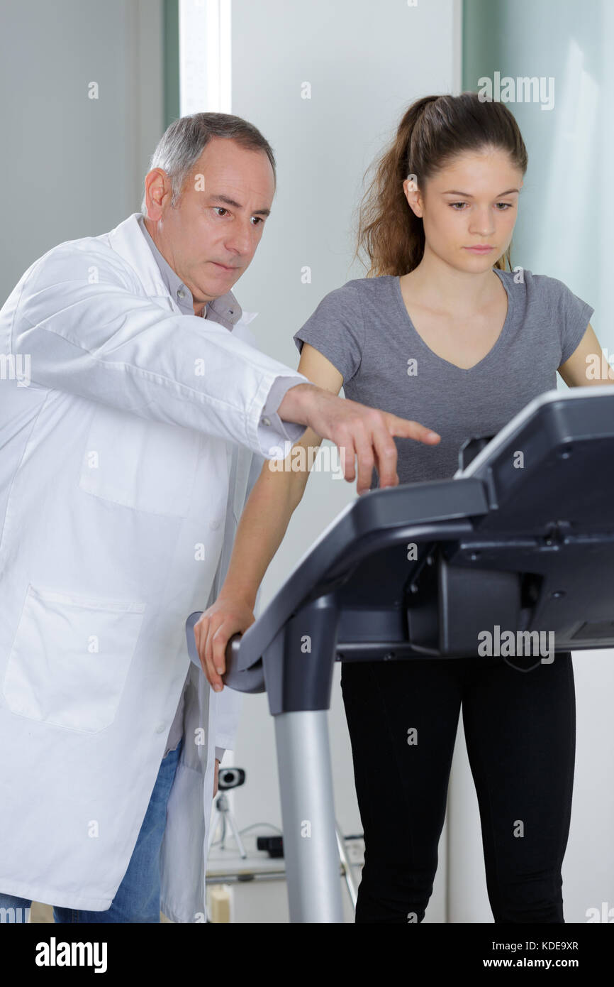 Heavy woman treadmill hi-res stock photography and images - Alamy