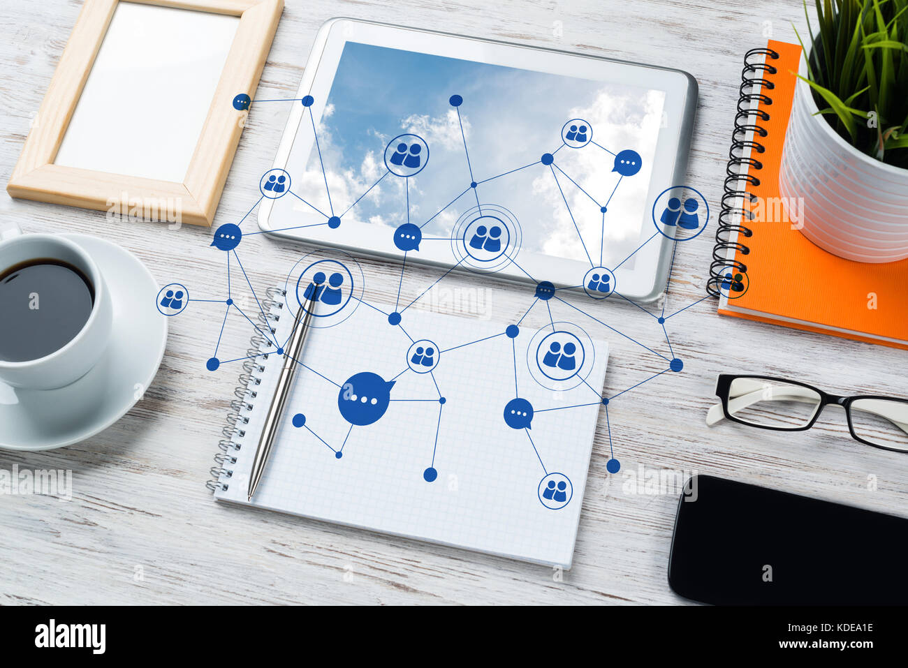 Networking and social communication concepts Stock Photo - Alamy