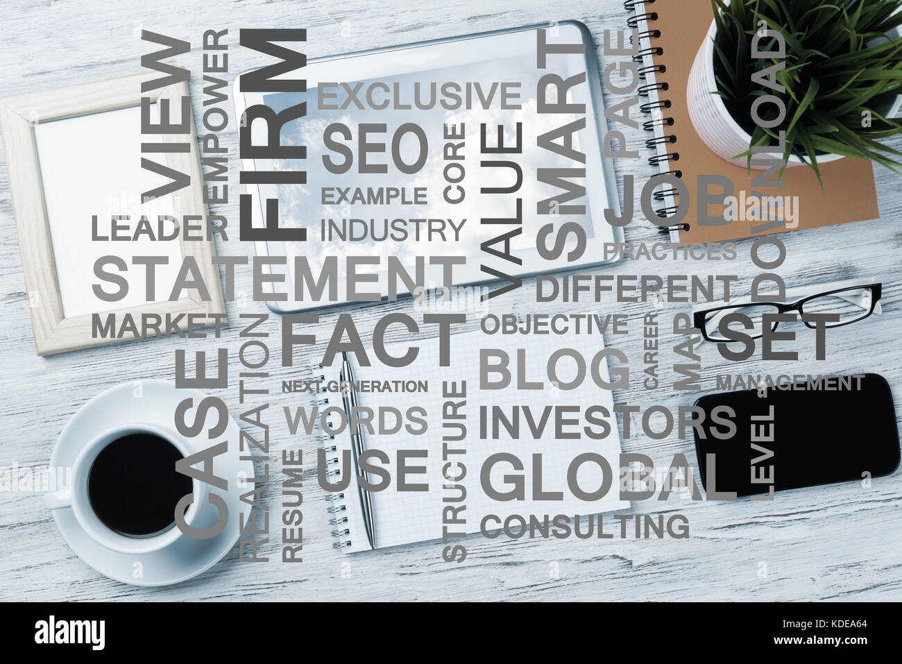 Modern workplace concept Stock Photo - Alamy