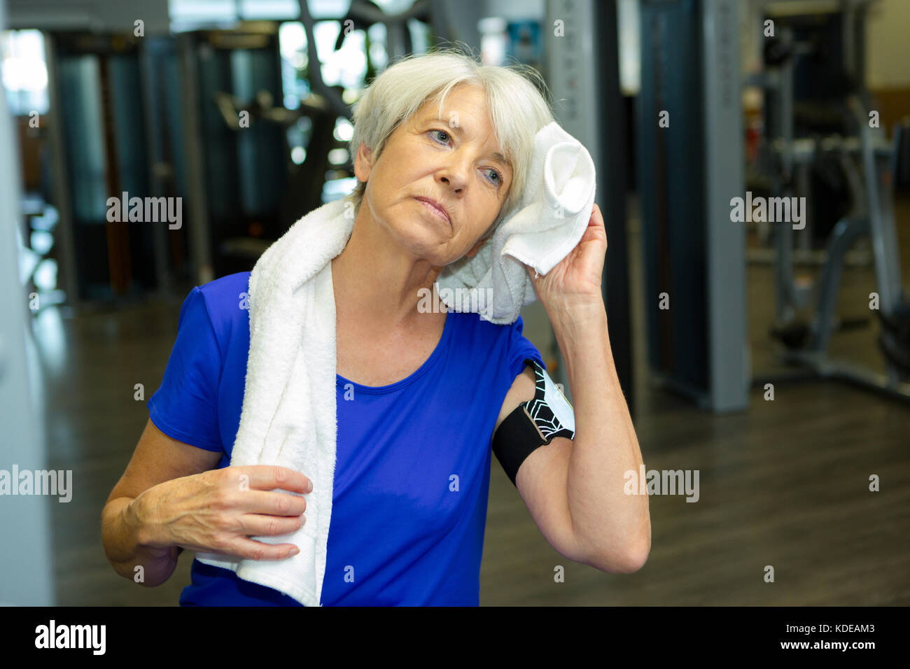 happy of senior woman in sport outfit Stock Photo - Alamy