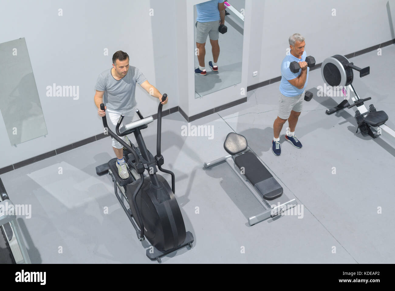 men in the new gym Stock Photo - Alamy